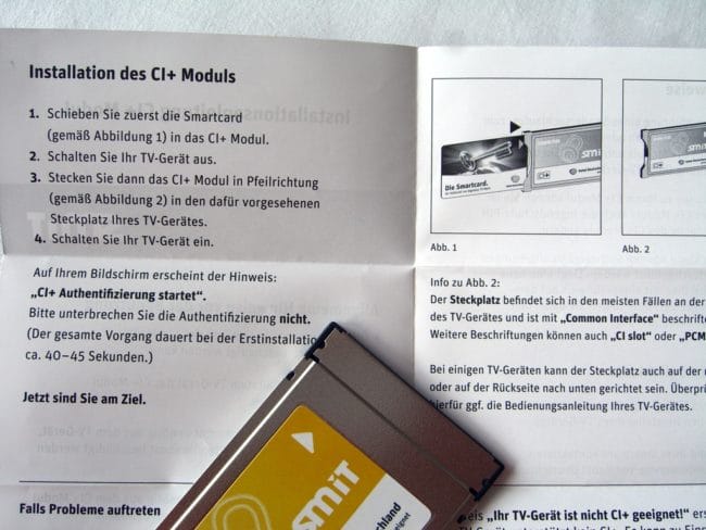 CI+ Modul von Kabel Deutschland Test