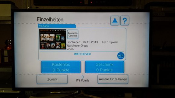 Watchever App jetzt auch für die Wii-Konsole von Nintendo
